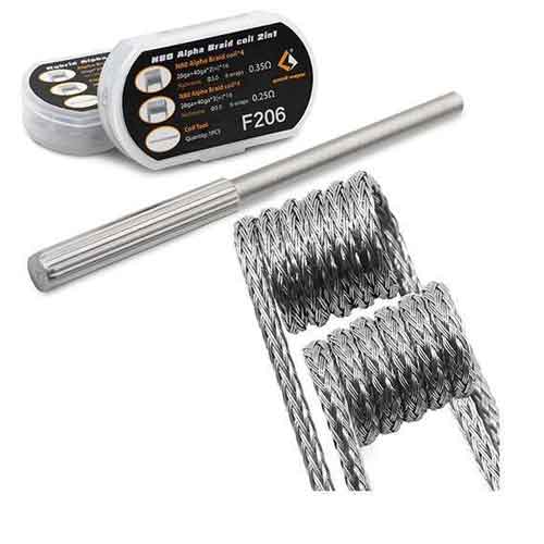 GEEKVAPE F206 N80 ALPHA BRAID 2 IN 1 PREBUILT COILS - Jeddah Vape